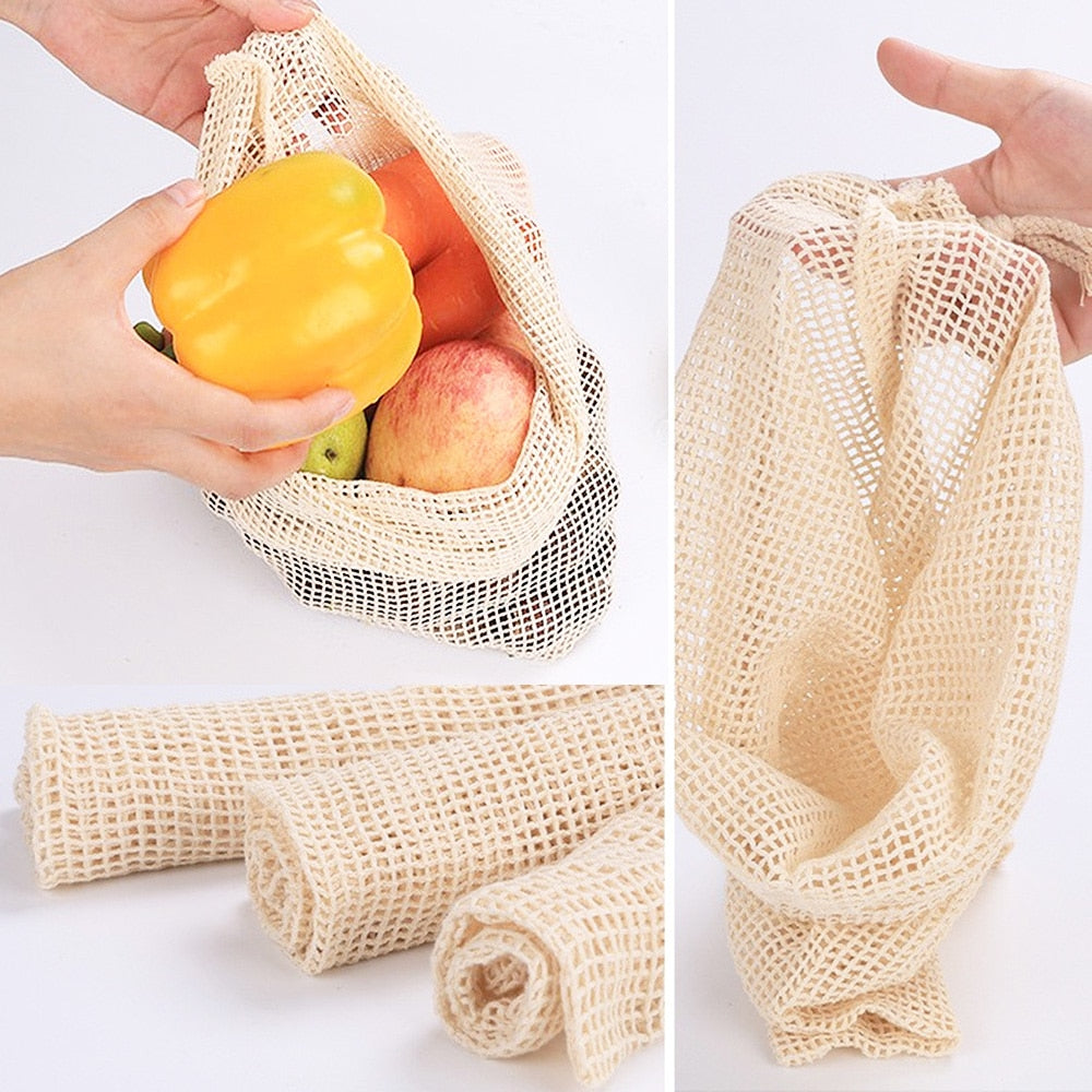 Organic Cotton Reusable Produce Bags – The Canopy Collective